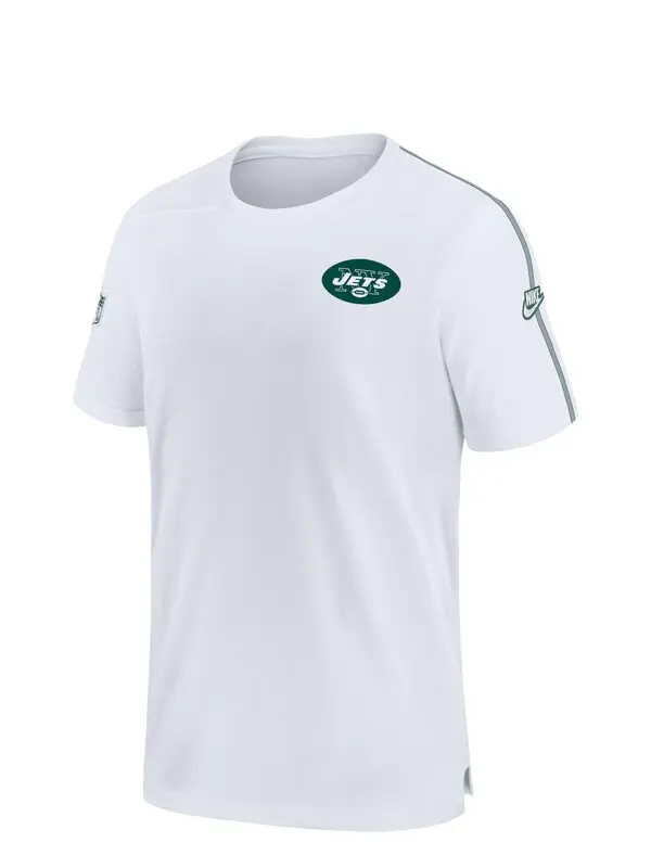 Nike New York Jets Sideline Coach Dri-fit Nfl Top - White