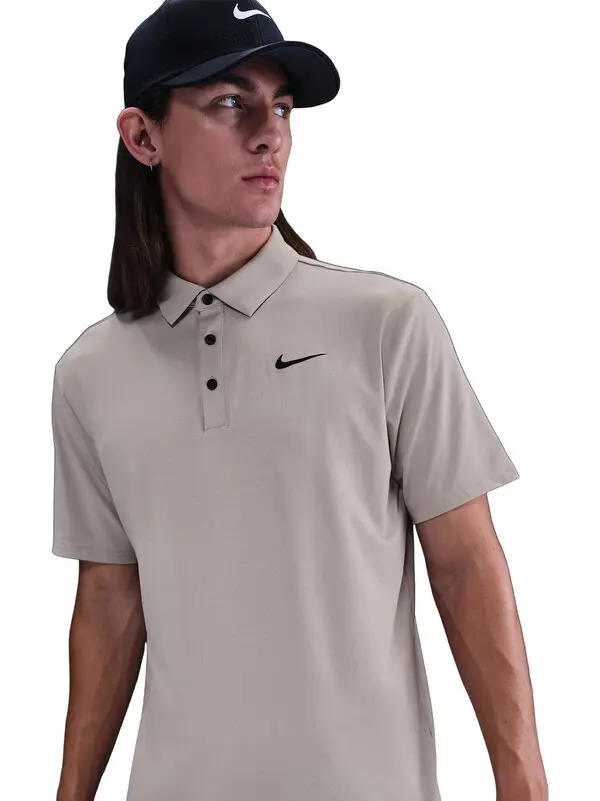 Nike Tour Dri-fit Heathered Golf Polo - Grey