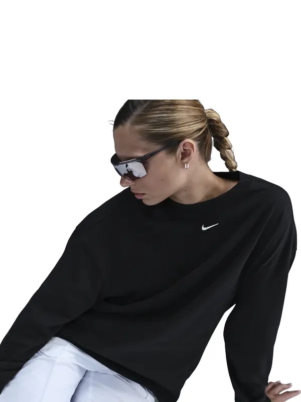 Nike Sportswear Essential Oversized Long-sleeve T-shirt - Black