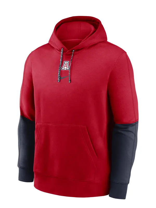 Nike Arizona Wildcats Sideline Team Issue Club Pullover Hoodie - Red