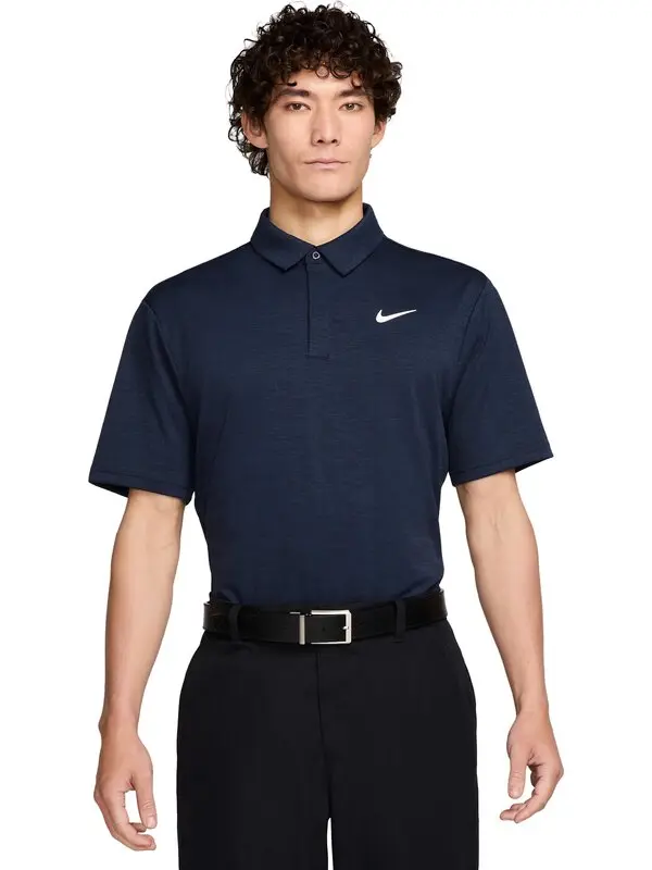 Nike Tour Dri-fit Jacquard Golf Polo - Blue