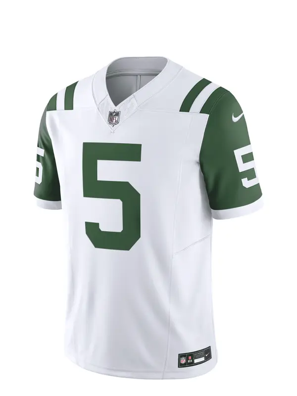 Nike Garrett Wilson New York Jets Dri-fit Nfl Limited Football Jersey - White
