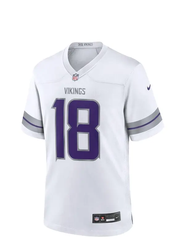 Nike Justin Jefferson Minnesota Vikings Nfl Game Jersey - White