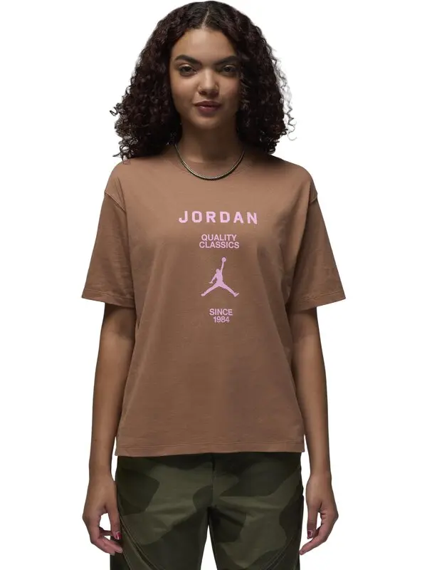 JORDAN Girlfriend T-shirt - Brown