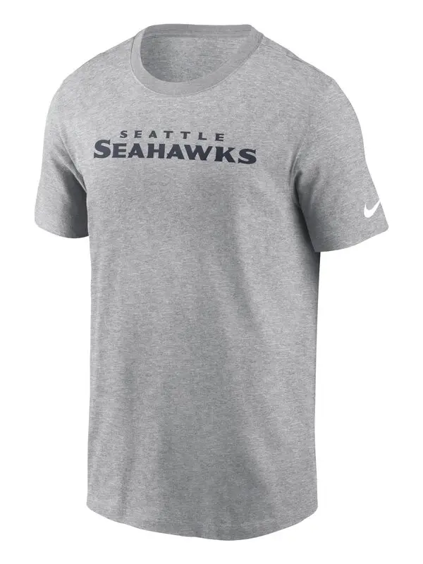 Nike Seattle Seahawks Primetime Wordmark Essential Nfl T-shirt - Grey