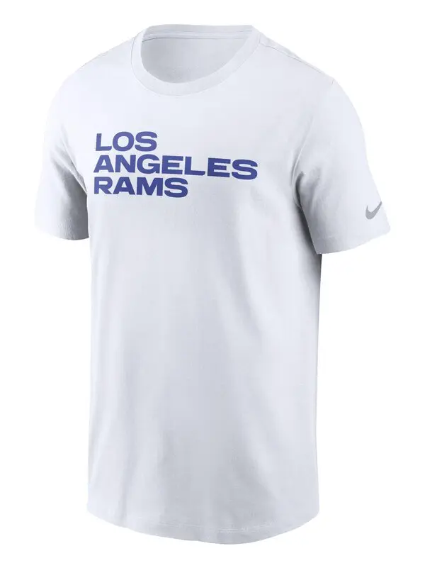 Nike Los Angeles Rams Primetime Wordmark Essential Nfl T-shirt - White