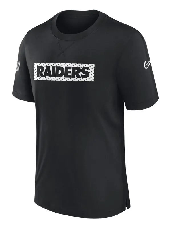Nike Las Vegas Raiders Sideline Player Dri-fit Nfl T-shirt - Black