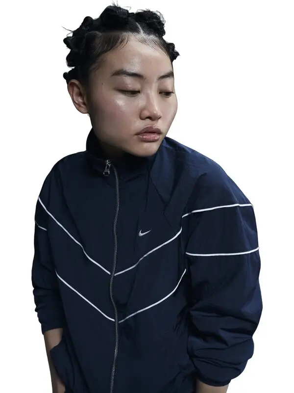 Nike Windrunner Loose Uv Woven Full-zip Jacket - Blue