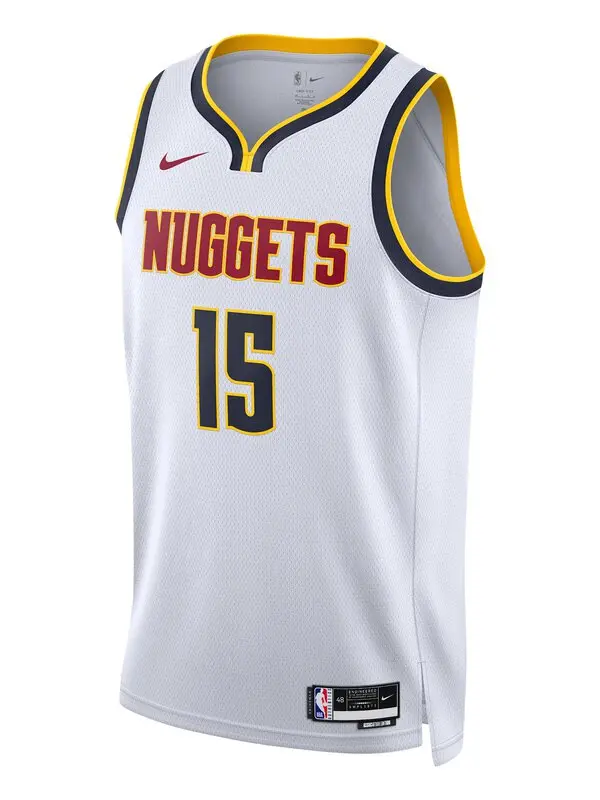 Nike Denver Nuggets Association Edition Dri-fit Nba Swingman Jersey - White