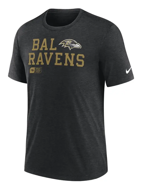 Nike Baltimore Ravens Overlap Lockup Nfl T-shirt - Black