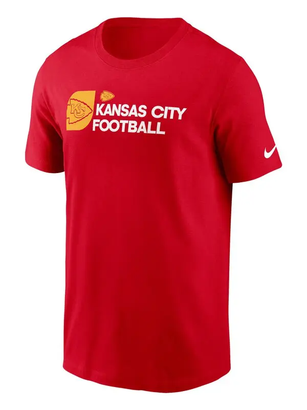 Nike Kansas City Chiefs Team Outline Essential T-shirt Nfl T-shirt - Red