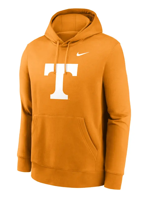 Nike Tennessee Volunteers Primetime Evergreen Club Primary Logo Pullover Hoodie - Orange