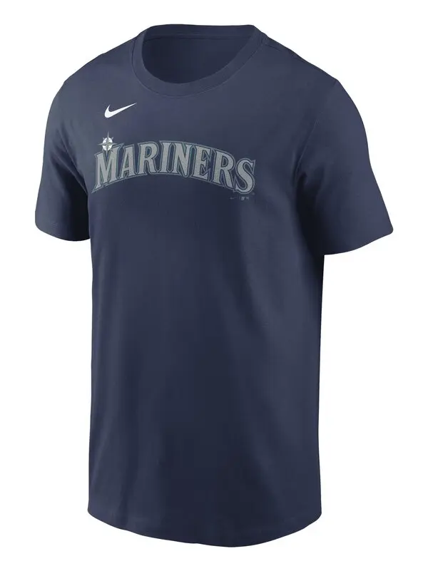 Nike Seattle Mariners Fuse Wordmark Mlb T-shirt - Blue