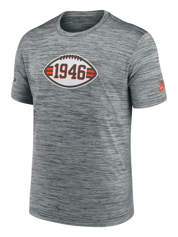 Nike Cleveland Browns Sideline Velocity Dri-fit Nfl T-shirt - Grey