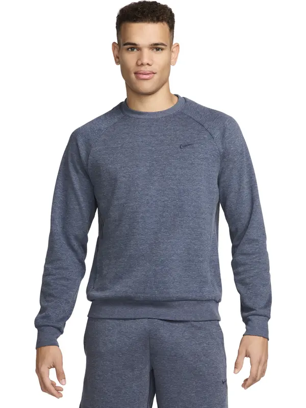 Nike Primary Fleece Dri-fit Uv Performance Crew - Blue