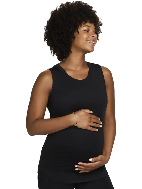 Nike One Dri-fit Slim-fit Maternity Tank Top - Black