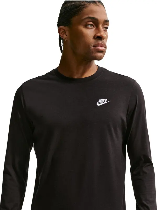Nike Sportswear Club Long-sleeve T-shirt - Black