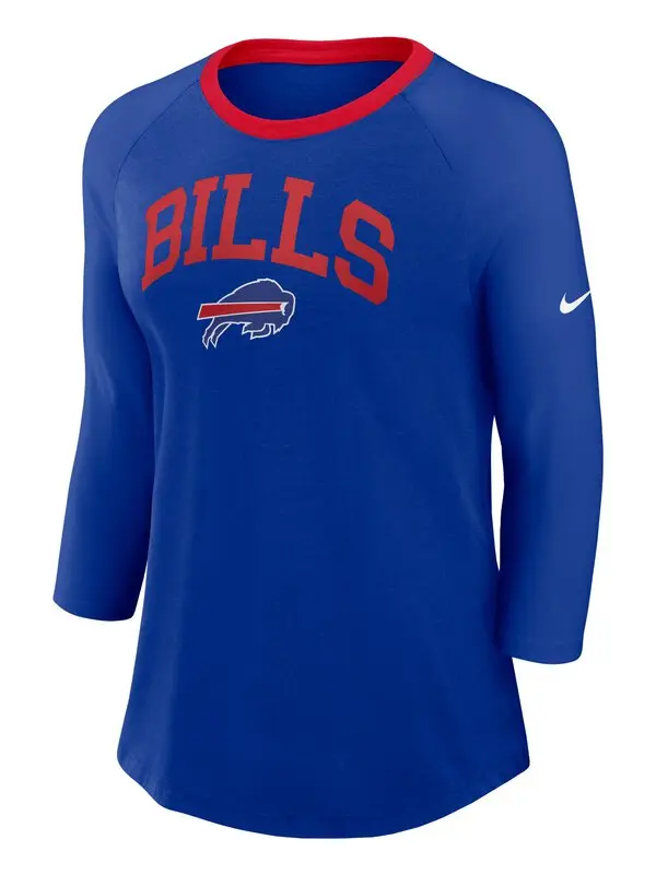 Nike Buffalo Bills Nfl 3/4-sleeve T-shirt - Blue