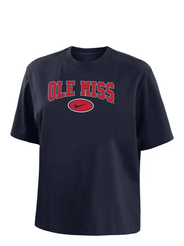 Nike Ole Miss College Boxy T-shirt - Black