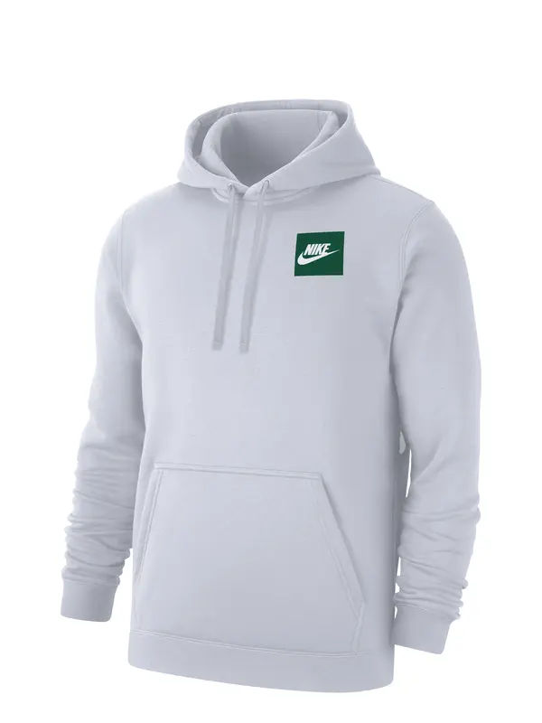 Nike Club Fleece Pullover Hoodie - White