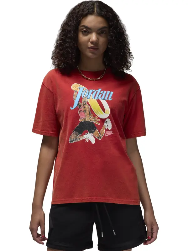 JORDAN Graphic Girlfriend T-shirt - Red