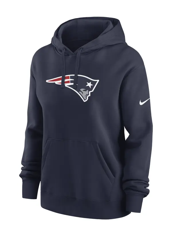 Nike New England Patriots Club Nfl Pullover Hoodie - Blue