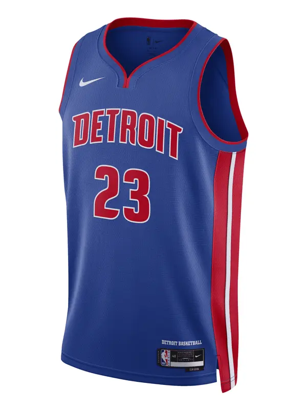 Nike Detroit Pistons Icon Edition Dri-fit Nba Swingman Jersey - Blue