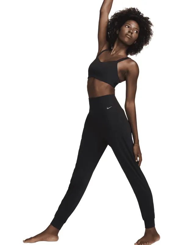 Nike Zenvy Dri-fit High-waisted Jogger Pants - Black