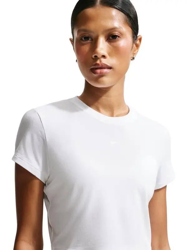 Nike Sportswear Chill Knit Cropped T-shirt - White