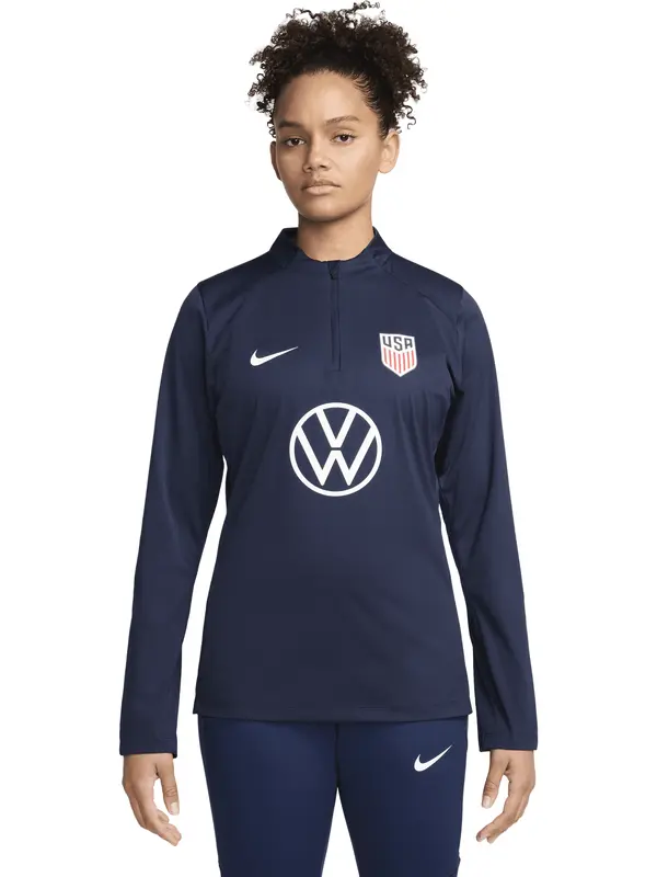 Nike Usmnt Strike Storm-fit Soccer Drill Top - Blue