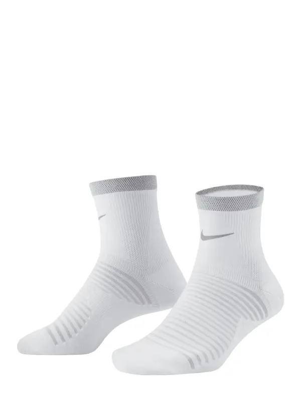 Nike Spark Lightweight Running Ankle Socks - White