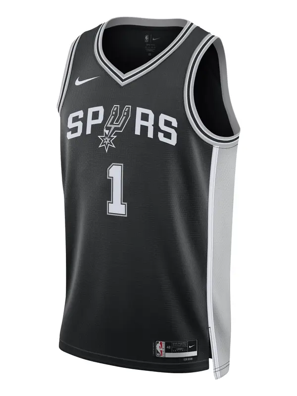 Nike San Antonio Spurs Icon Edition Dri-fit Nba Swingman Jersey - Black