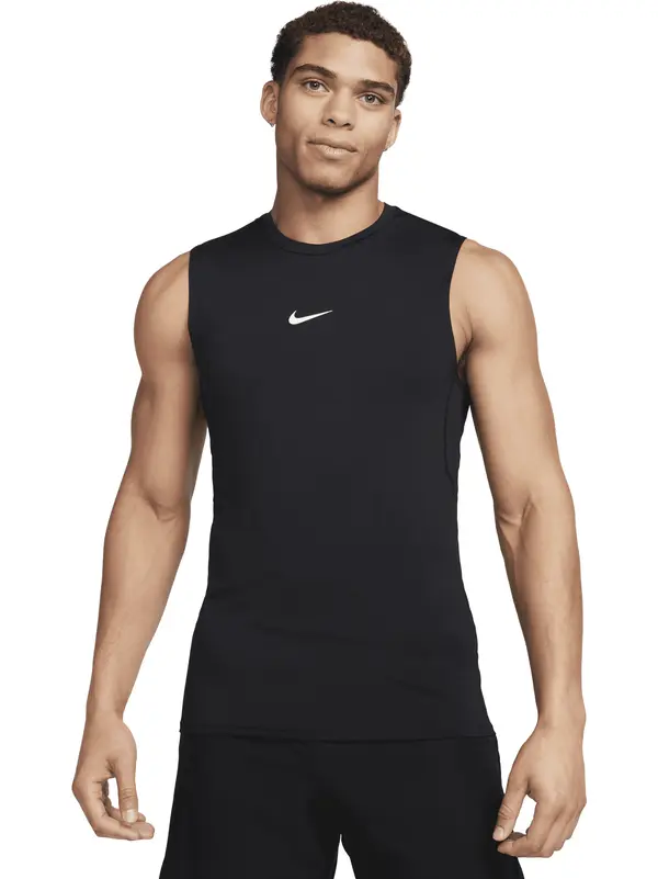 Nike Pro Dri-fit Slim Sleeveless Top - Black