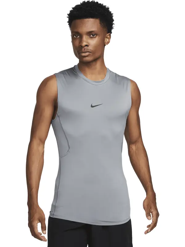 Nike Pro Dri-fit Tight Sleeveless Fitness Top - Grey