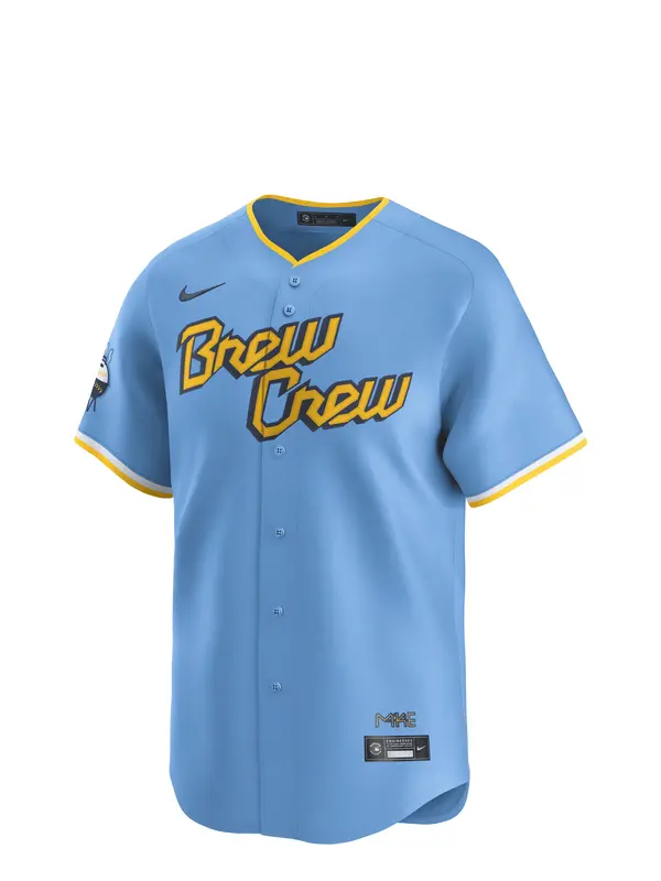 Nike Christian Yelich Milwaukee Brewers City Connect Mlb Limited Jersey - Blue