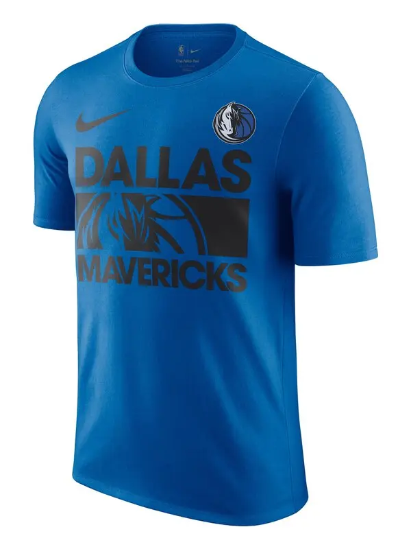 Nike Dallas Mavericks Courtside Nba T-shirt - Blue