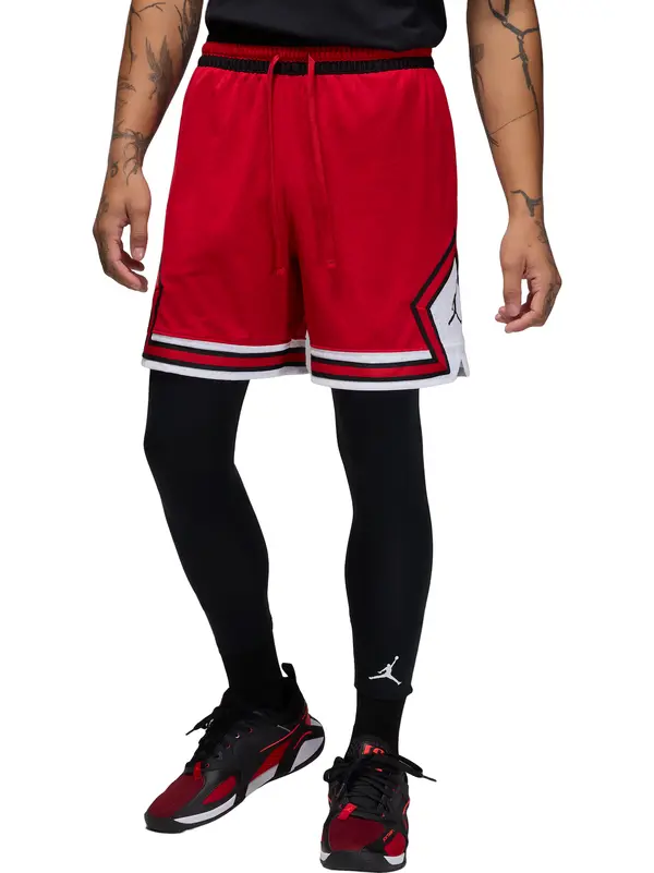 JORDAN Sport Dri-fit Mesh Diamond Shorts - Red
