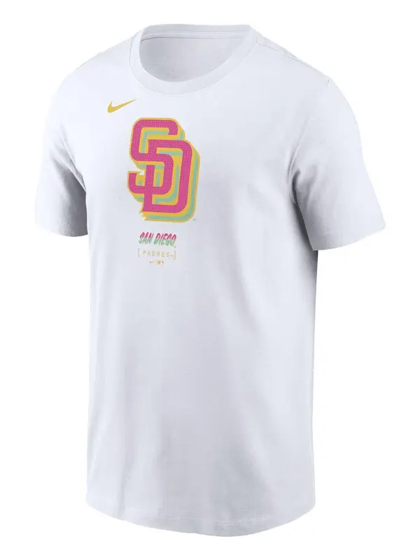 Nike San Diego Padres City Connect Logo Mlb T-shirt - White