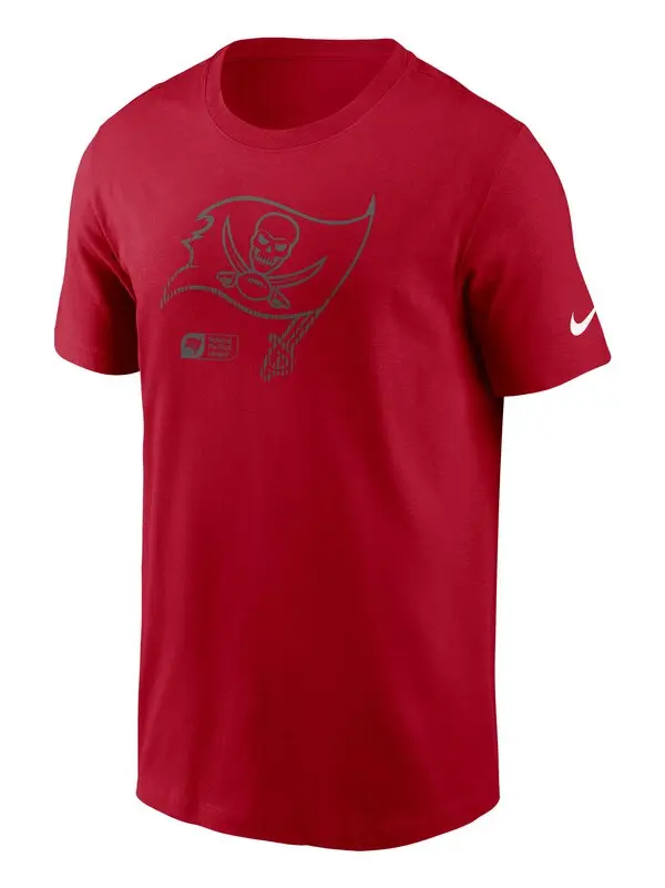 Nike Tampa Bay Buccaneers Faded Essential Nfl T-shirt - Red