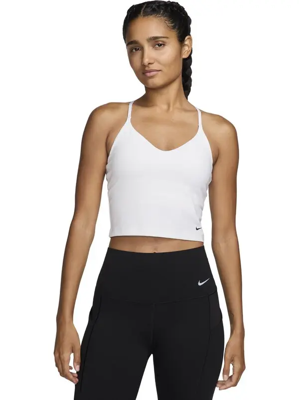 Nike Indy Light-support Padded Sports Bra Tank Top - White