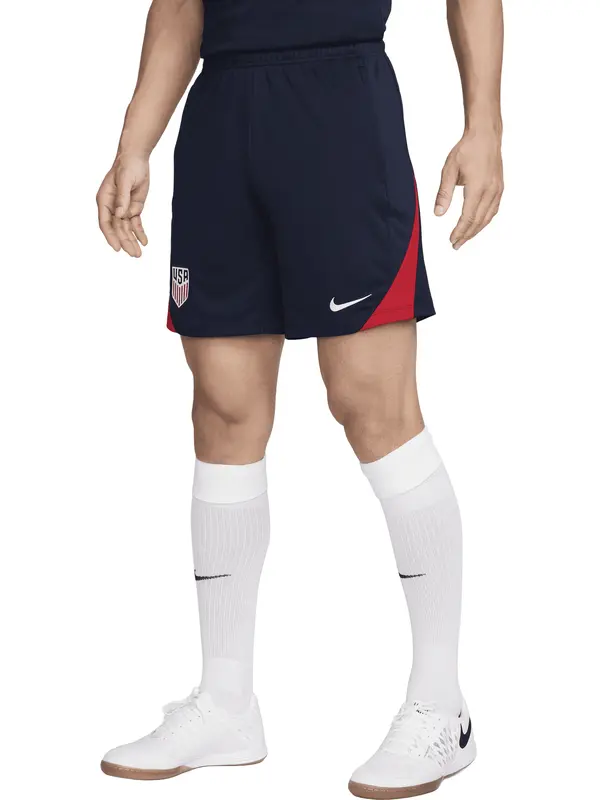 Nike Usmnt Strike Dri-fit Soccer Knit Shorts - Blue