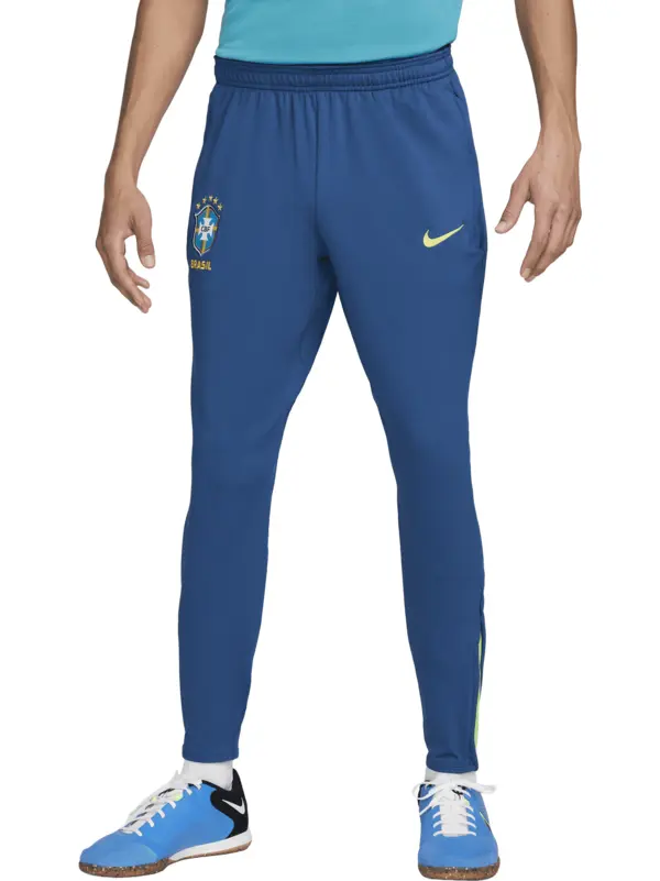 Nike Brazil Strike Dri-fit Soccer Knit Pants - Blue