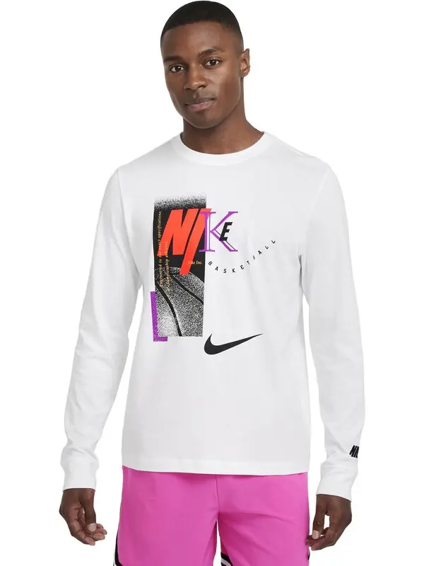 Nike Long-sleeve Basketball T-shirt - White