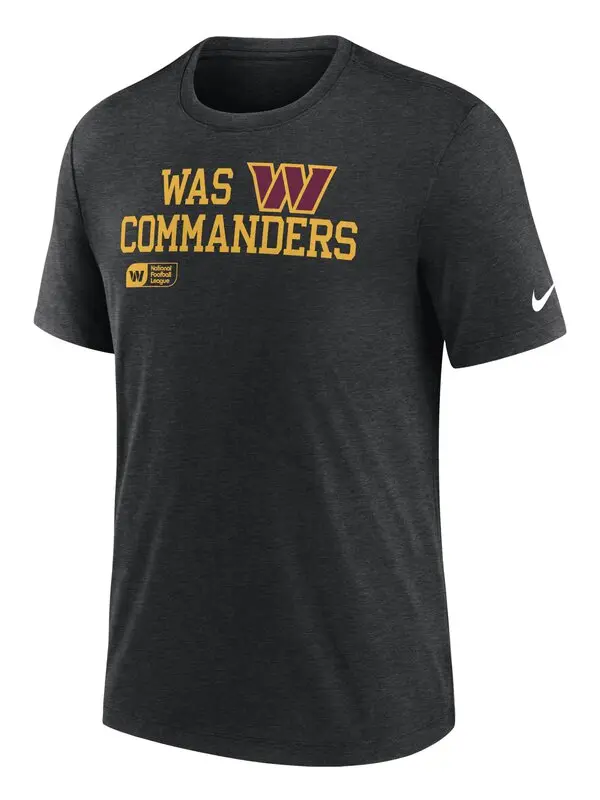 Nike Washington Commanders Overlap Lockup Nfl T-shirt - Black