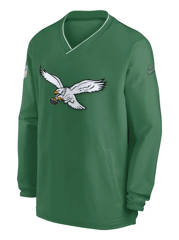 Nike Philadelphia Eagles Logo Nfl Windshirt - Green