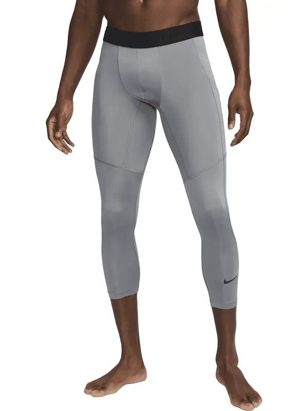 Nike Pro Dri-fit 3/4-length Fitness Tights - Grey