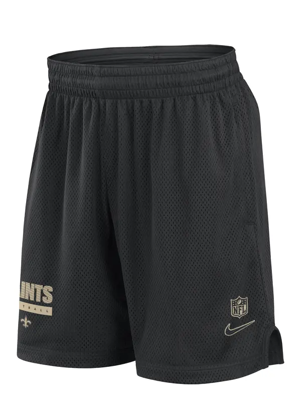 Nike New Orleans Saints Sideline Dri-fit Nfl Shorts - Black
