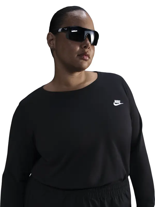 Nike Sportswear Club Long-sleeve T-shirt - Black
