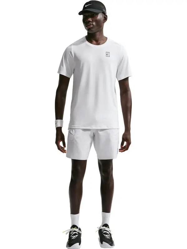 Nike Court Advantage Dri-fit 8" Tennis Shorts - White