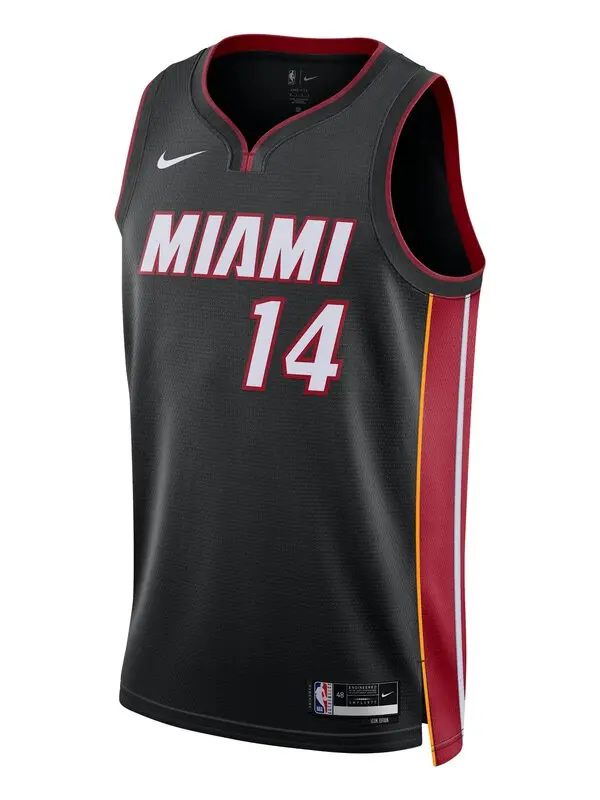 Nike Miami Heat Icon Edition Dri-fit Nba Swingman Jersey - Black